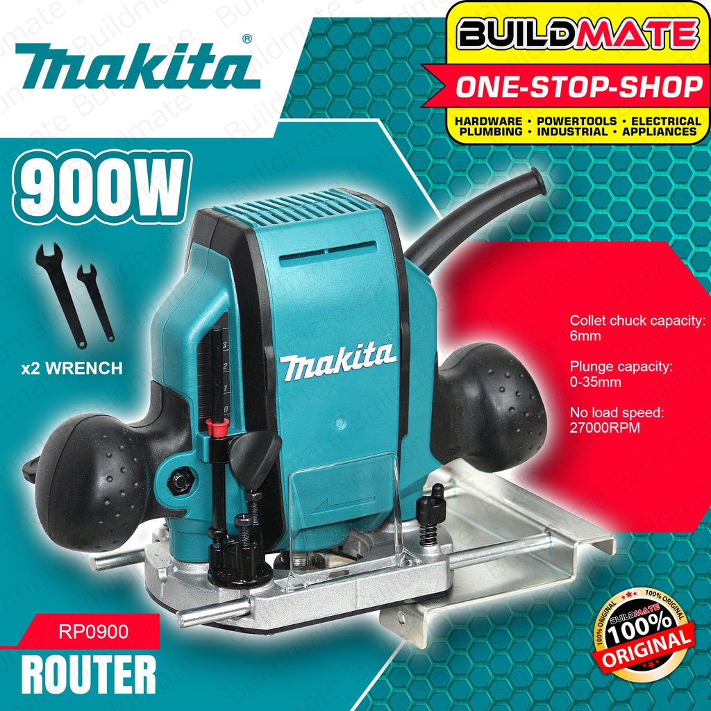 MAKITA Original Electric Plunge Router 900W RP0900 •BUILDMATE• — Buildmate