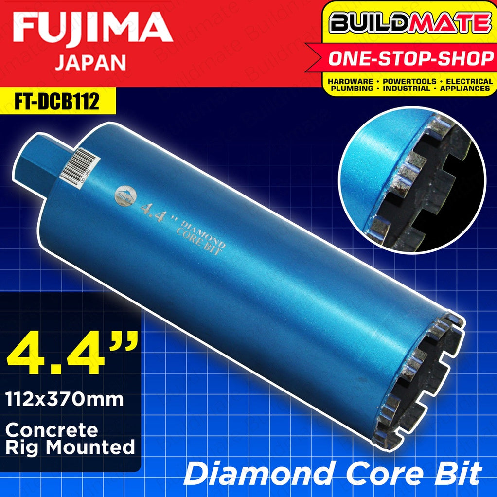 FUJIMA JAPAN Diamond Core Coring Bits 112mm x 370mm 4.4" FT-DCB112 AUT ...