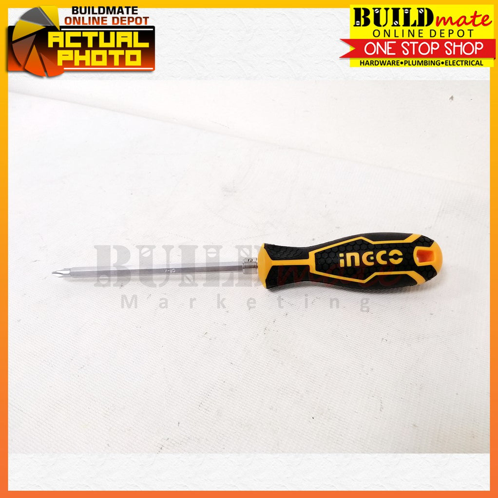 INGCO Interchangeable Screwdriver 2in1 Set Cr-V Screw Driver Hand Tool ...