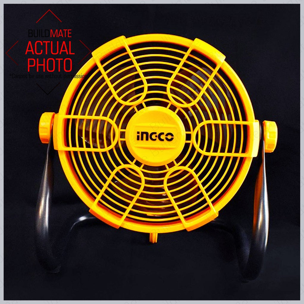 INGCO Cordless Rechargeable Fan 11" 2 Speed 20V CFALI2002 + FREE TROWE ...