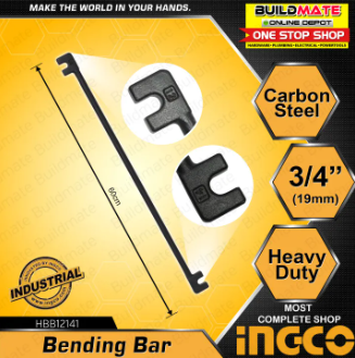 INGCO Bending Bar 600mm HBB12141 Carbon Steel •BUILDMATE• IHT — Buildmate