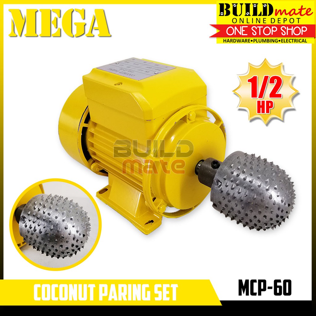 MEGA Coconut Paring Machine Set 0.5HP MCP-60 •BUILDMATE• — Buildmate