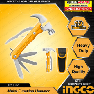 INGCO Multi-Function Hammer w/POUCH HMFH0121 •BUILDMATE• IHT — Buildmate