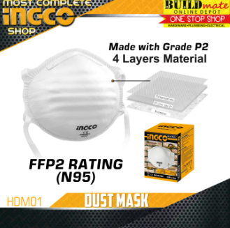 BUILDMATE Ingco Dust Mask N95 Mask Protection Mask Facemask Respirator ...