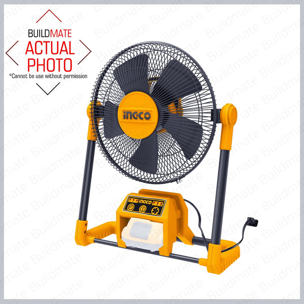 INGCO Cordless Rechargeable Fan 20V CFALI2001 POWERSHARE + FREE TROWEL ...