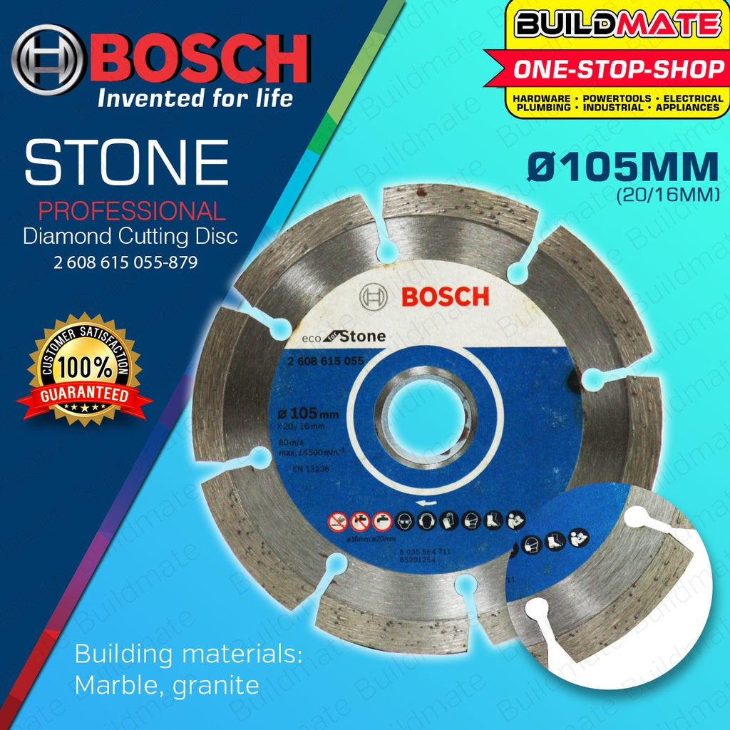 BOSCH Professional Diamond Cutting Disc Blade Stone 4 inches 260861505 ...