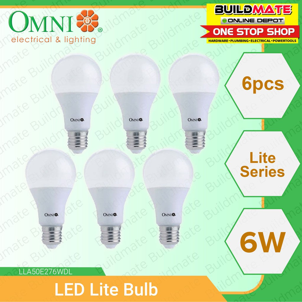OMNI LED Lite Bulb 6W Set of 6PCS DAY LIGHT | WARM WHITE SOLD PER SET ...