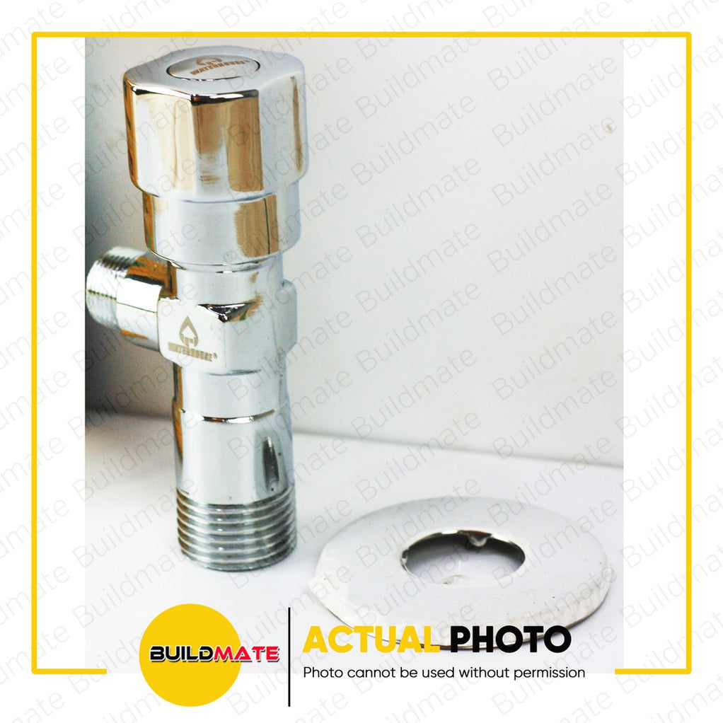 WATERHOUSE 2 Way Brass Angle Valve in Chrome Plated Body 1/2" X 1/2 ...