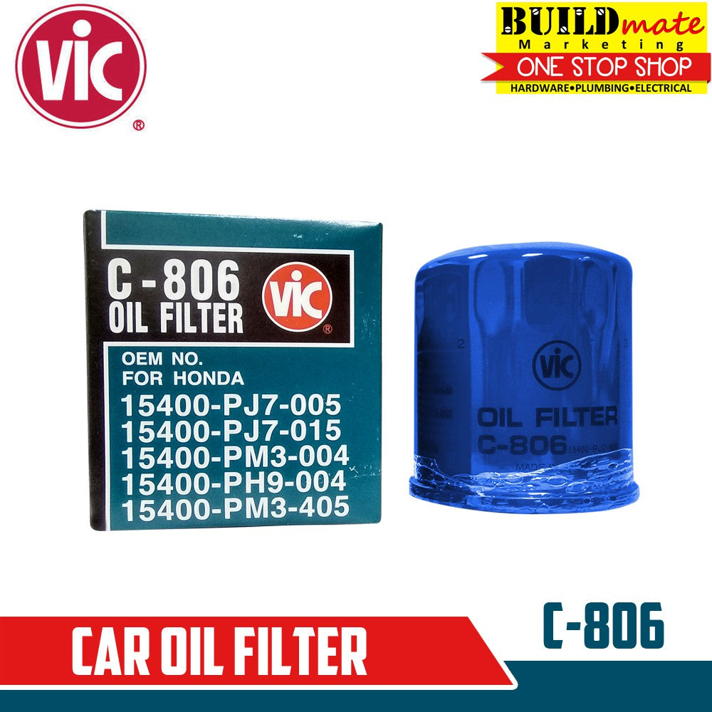 Vic Oil Filter C-806 for Honda Civic •BUILDMATE• — Buildmate