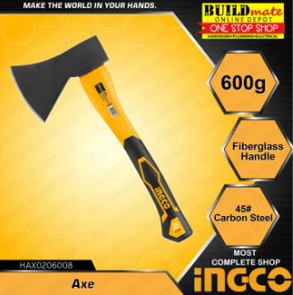 BUILDMATE Ingco Axe Hatchet Log Cutter 600g / 800g Tomahawk Chopping H ...