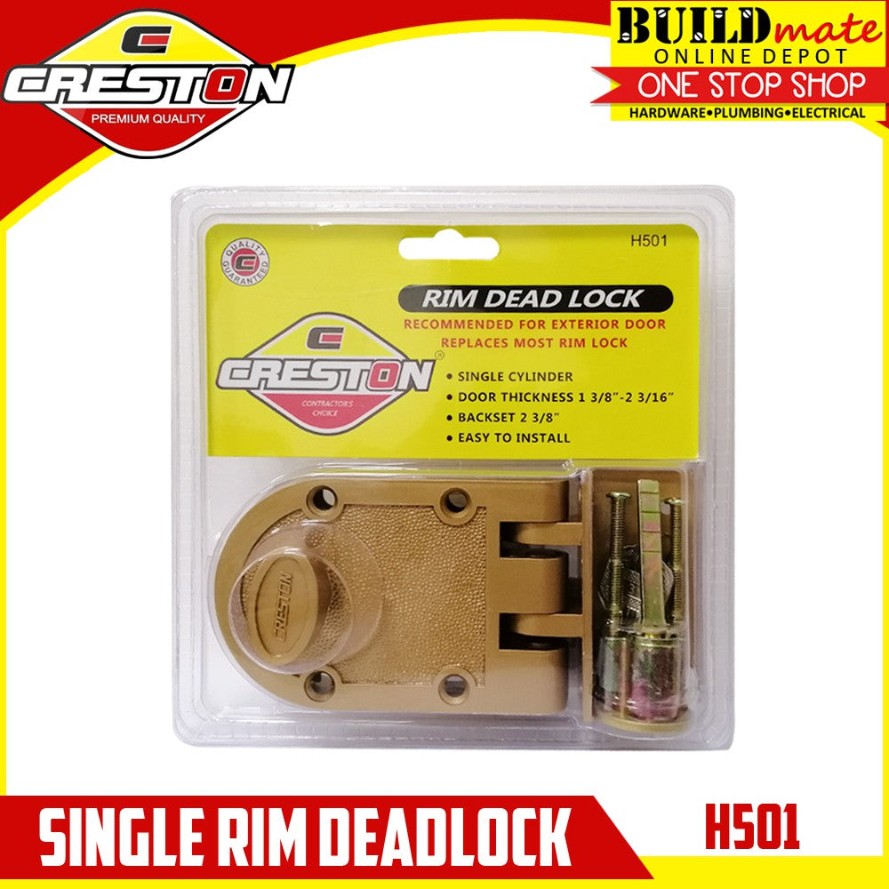 CRESTON Single Rim Dead Lock H501 — Buildmate