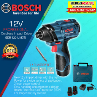 BOSCH Professional Cordless Impact Driver Wrench GDR 120-LI (KIT) COC ...