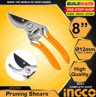INGCO Pruning Shears 8" 200mm Aluminum HPS0109 •BUILDMATE• IHT — Buildmate