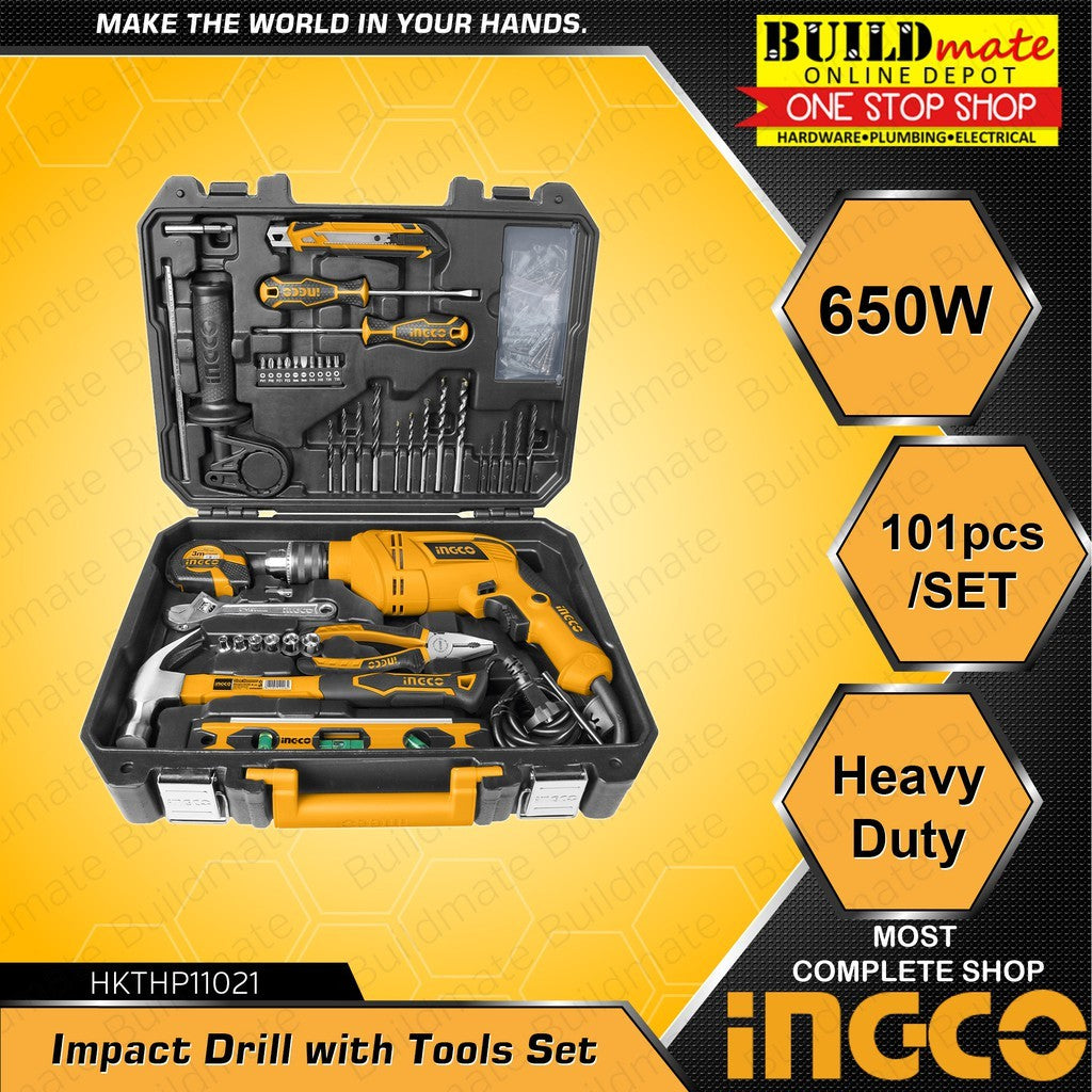 INGCO Impact Drill with DIY ToolKit Set 115PCS/SET HKTHP11151 +FREE TA ...
