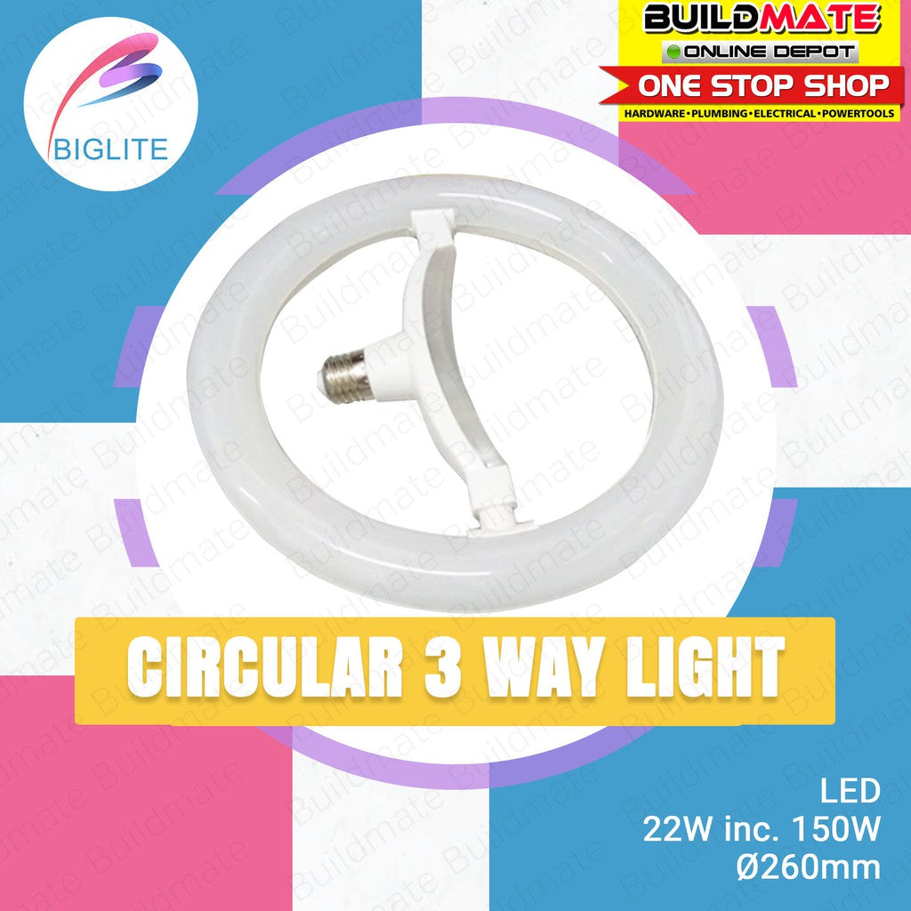 BIGLITE Circular LED Light 3 Way Light •BUILDMATE• — Buildmate