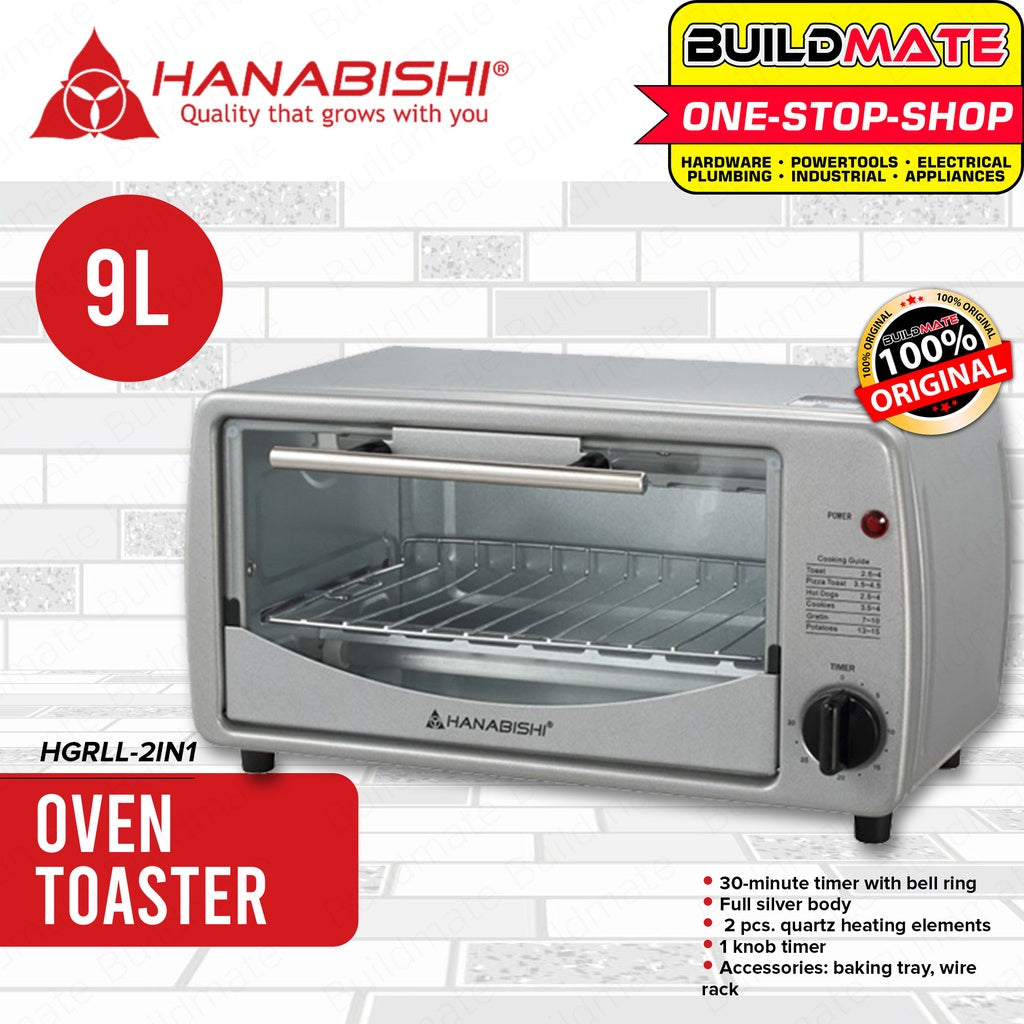 HANABISHI Oven Toaster 9L with Baking Tray and Wire Rack HO-80SVR •BUI ...