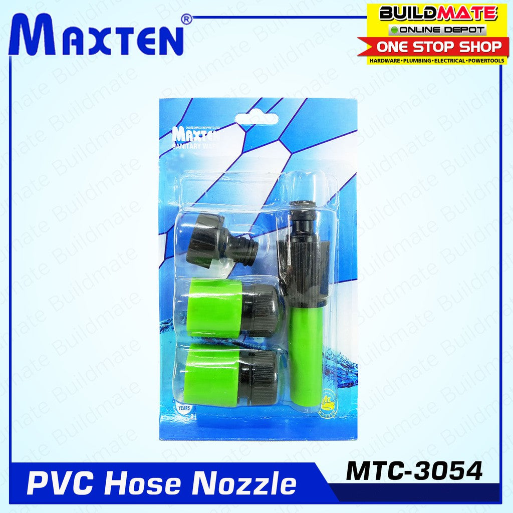 MAXTEN PVC Hose Nozzle SET 4 IN 1 MTC-3054 •BUILDMATE• — Buildmate
