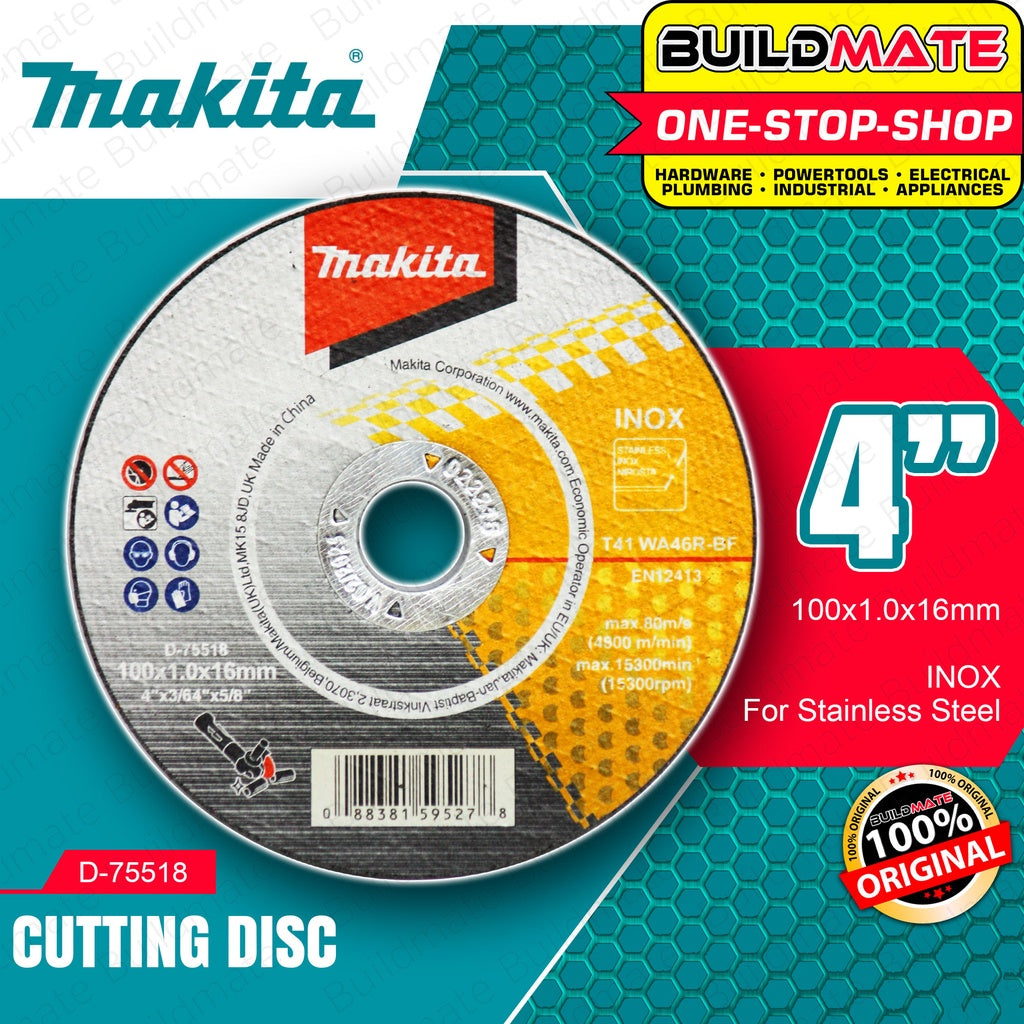 MAKITA Original Cutting Disc Wheel INOX Stainless 4" SUPER THIN For An ...