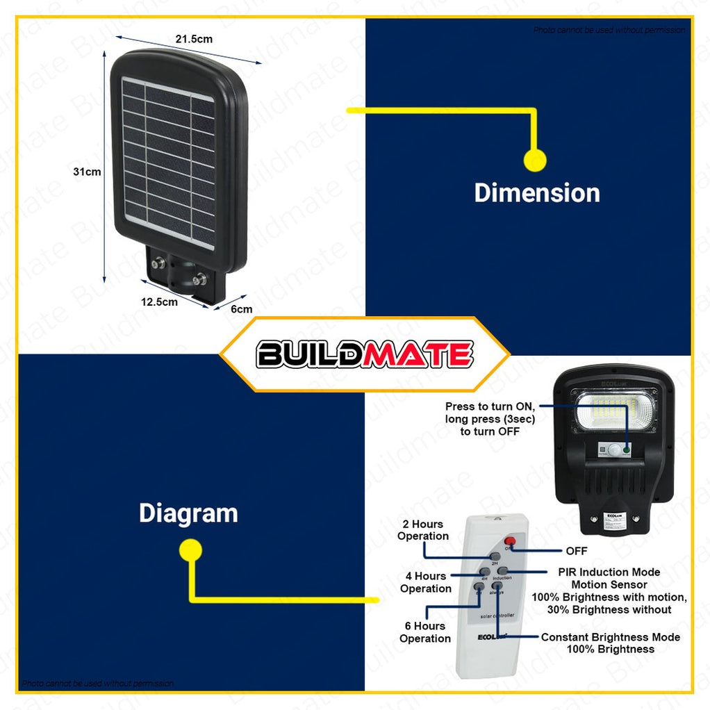 Firefly Ecolum Solar Streetlight Street light 50W CSL51050DL 100% ORIG ...