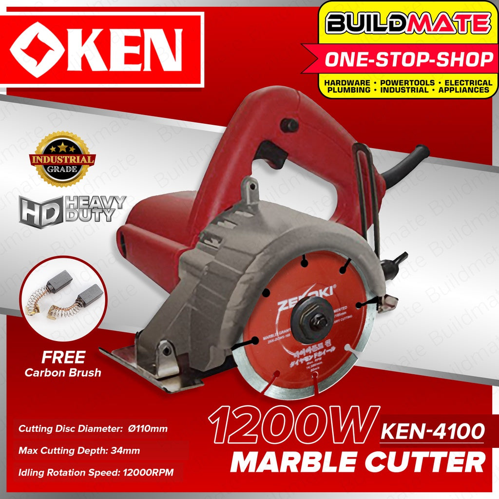 KEN 4100 Marble Tile Cutter Cutting Saw 110mm 1200W Heavy Duty 100% OR ...