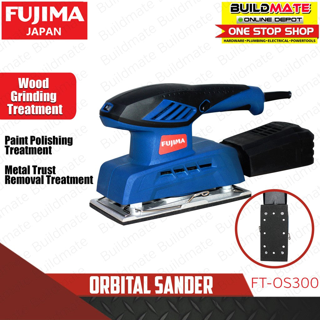 FUJIMA JAPAN Orbital Sander 250W with Dustbox FT-OS300 •BUILDMATE ...