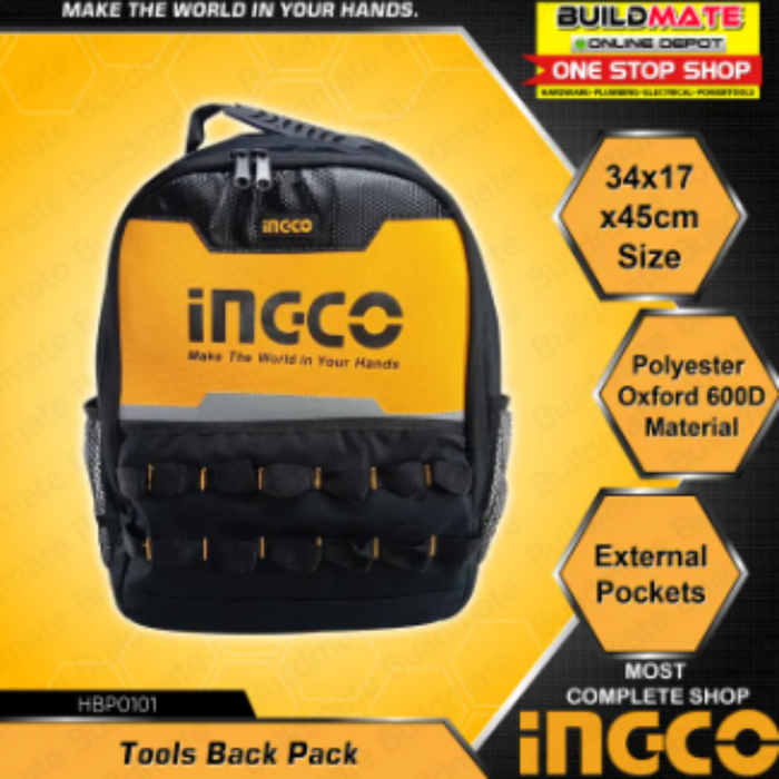 INGCO Tools Bag Pack HBP0101 •BUILDMATE• IHT — Buildmate