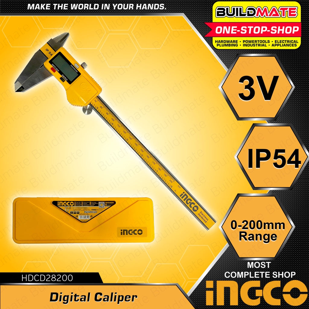INGCO Digital Caliper 200mm HDCD28200 •BUILDMATE• IHT — Buildmate