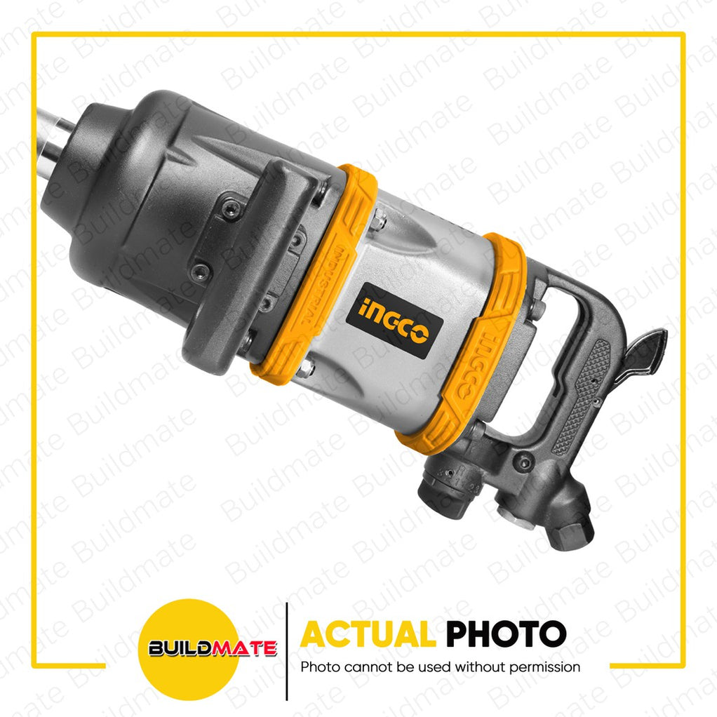INGCO Air Impact Wrench 1" Square Drive AIW11222 + FREE T HANDLE & BIT ...