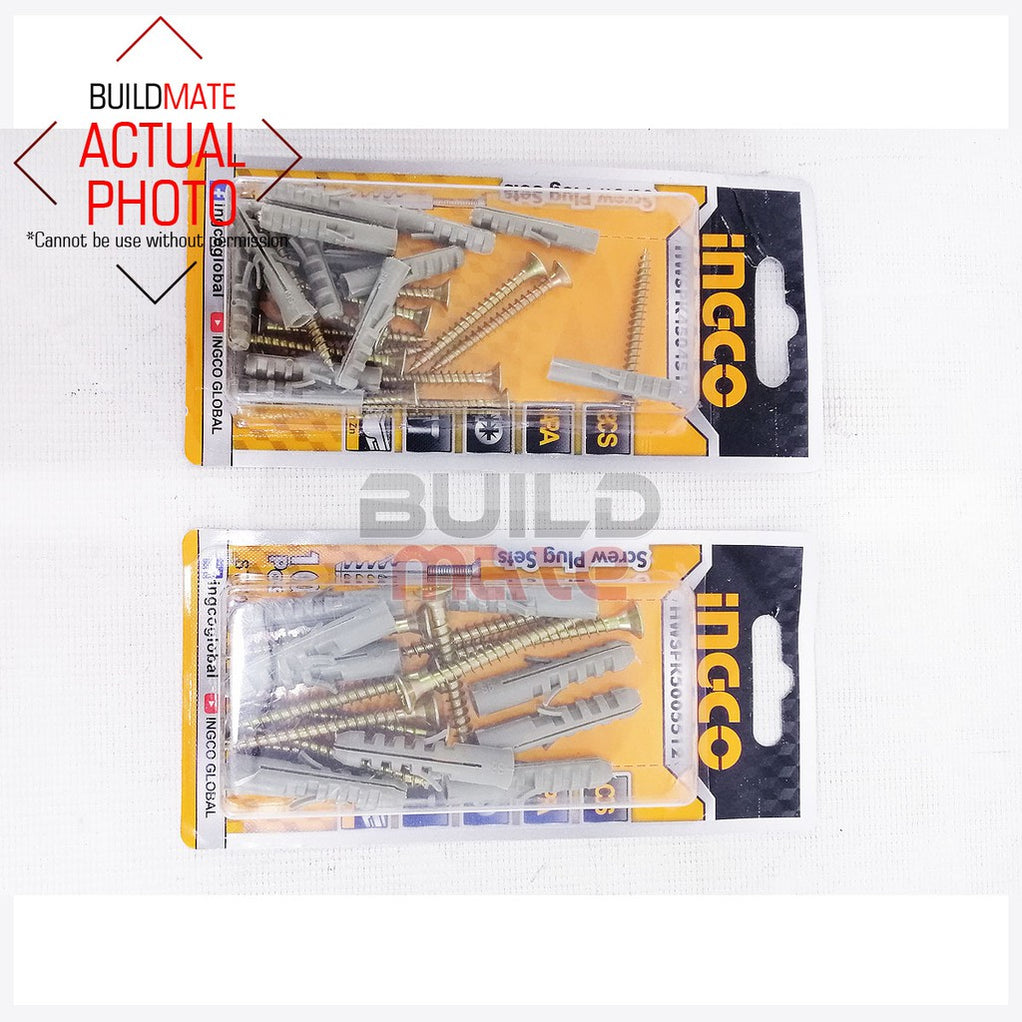 INGCO Tox Wall Screw Plug Sets with Stopper for Concrete ST4.0x40mm ...