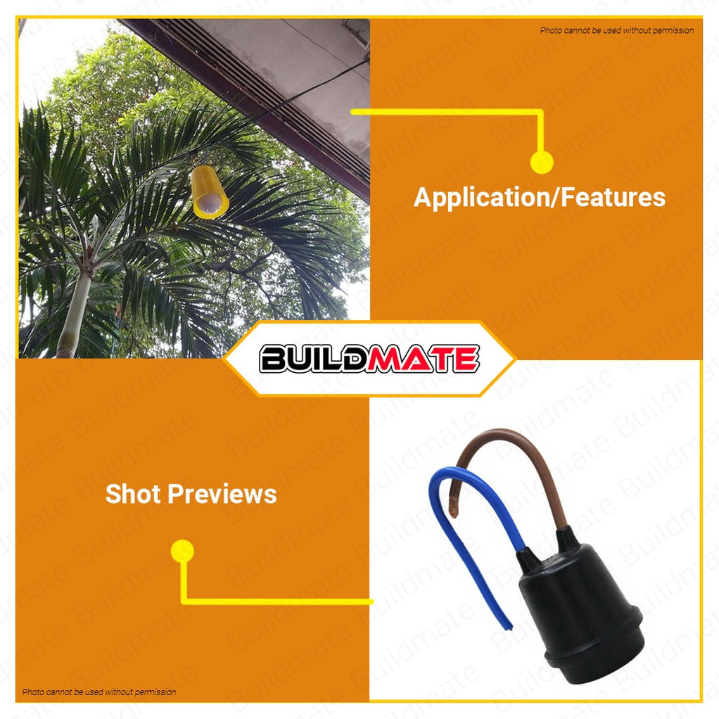 OMNI Weatherproof Rubber Socket 3A 250V E27-602 Heavy Duty •BUILDMATE ...