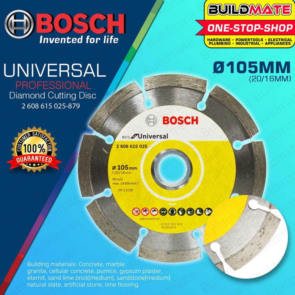 BOSCH Professional Diamond Cutting Disc Blade Eco for Universal 105 mm ...