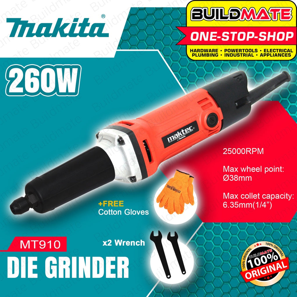 MAKTEC by Makita Die Grinder 260W 1/4" MT910 •BUILDMATE• — Buildmate