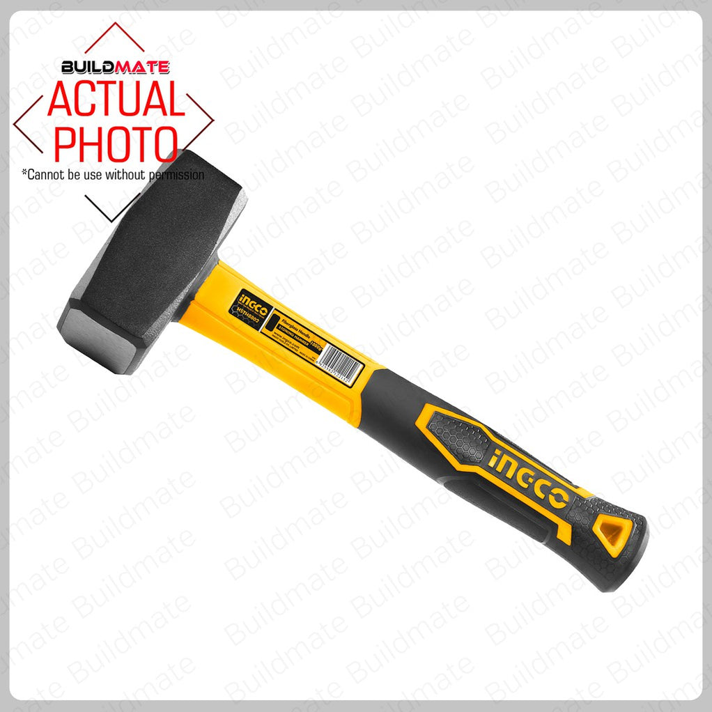 BUILDMATE Ingco Stoning Hammer 1000g Drop-forged Hammerhead Hand Tool ...