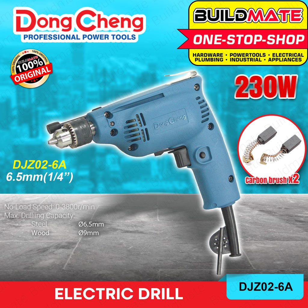 DONG CHENG Heavy Duty Electric Drill / Driver Metal Wood Plastic 230W ...