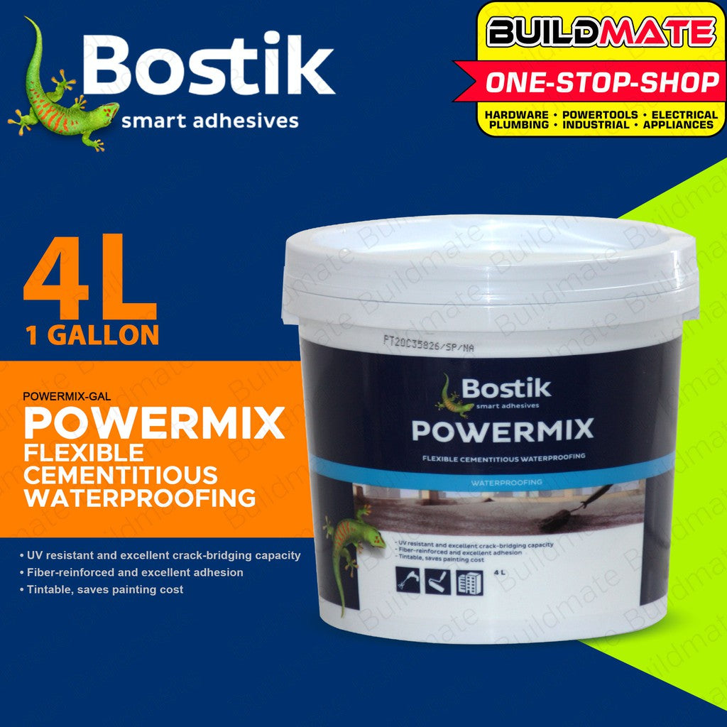 BOSTIK Powermix Flexible Cementitious Water Proofing 4L 1GALLON •BUILD ...