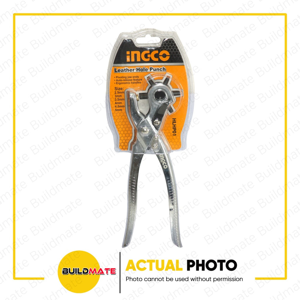 INGCO Leather Hole Punch 2.5mm, 3mm, 3.5mm, 4mm, 4.5mm, 5mm HLHP01 •BU ...