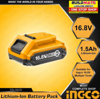 INGCO Lithium Ion Battery Pack16.8V FBLI16151 •BUILDMATE• IHT — Buildmate