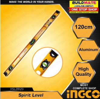 INGCO Spirit Level 120cm HSL28120 •BUILDMATE• IHT — Buildmate