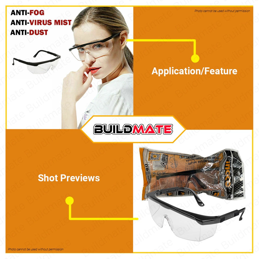 INGCO Protective Eye Safety Goggles Glasses Super Select HSG142 •BUILD ...