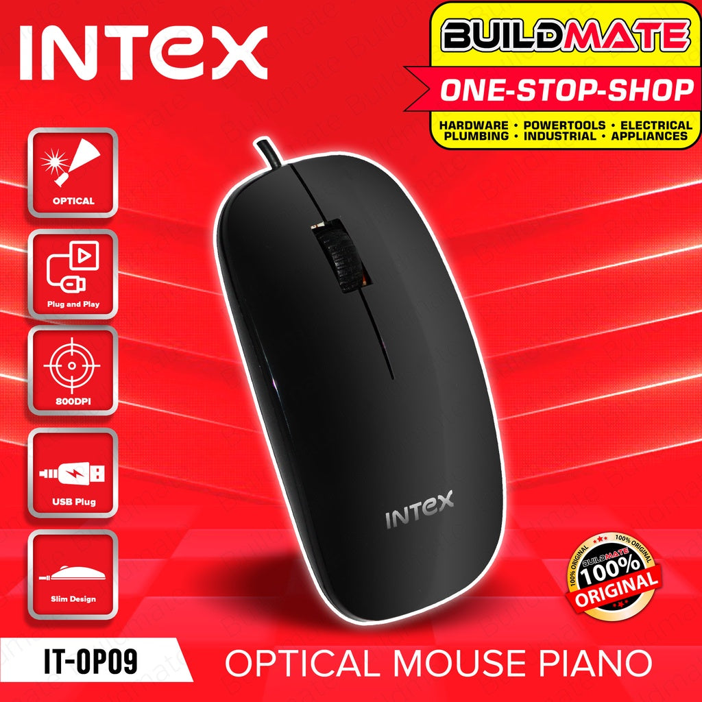 INTEX Original Computer Optical Mouse Piano Wired IT-OP09 High Quality ...
