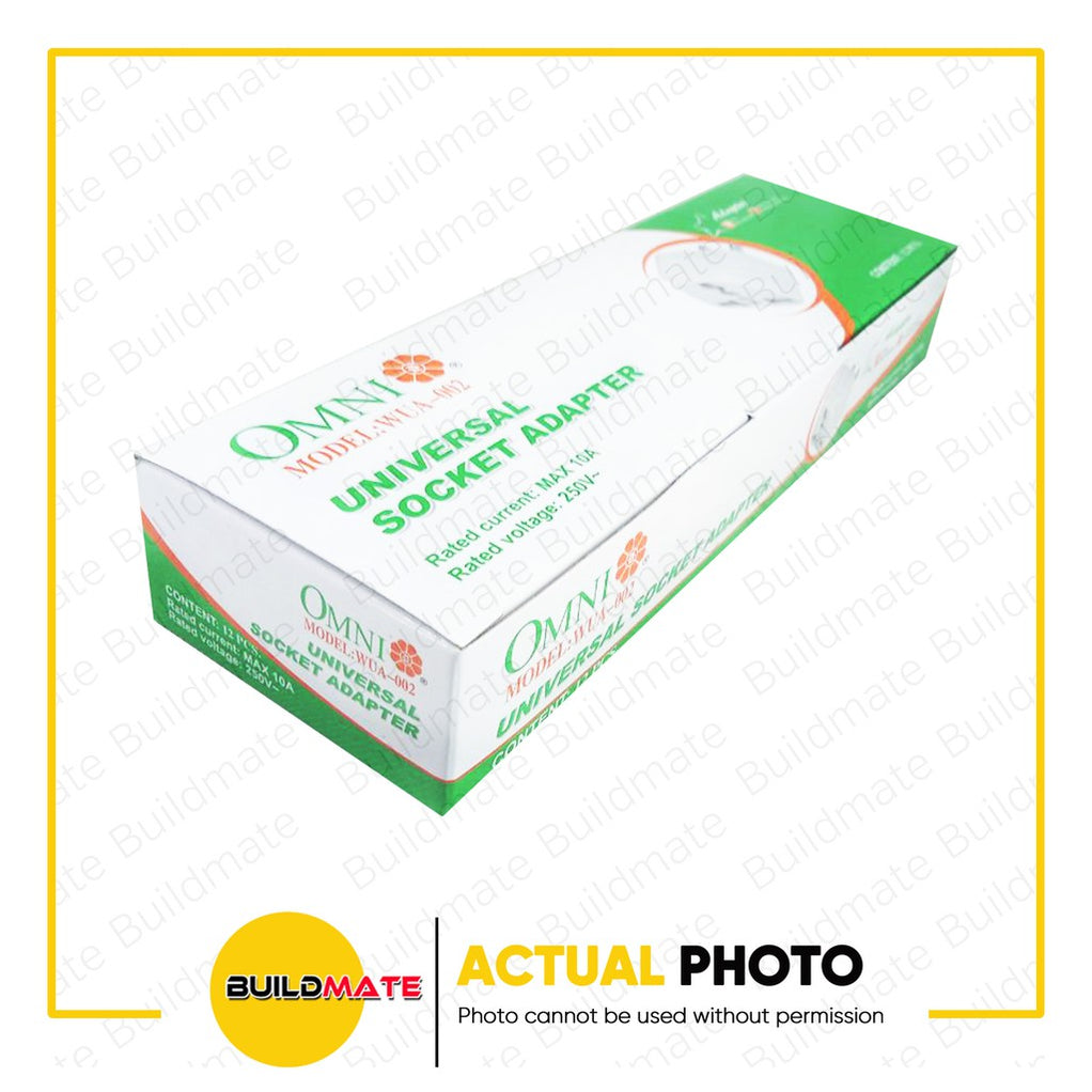[WHOLESALE] (12PCS) OMNI Universal Socket Adapter 10A 250V WUA-002 •BU ...