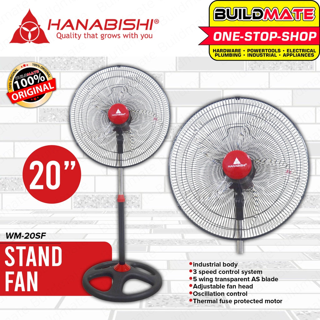 HANABISHI Stand Fan Windmill 20" WM-20SF •BUILDMATE• — Buildmate