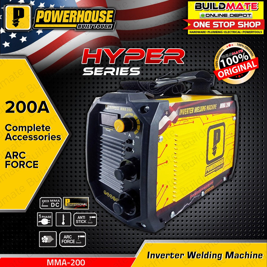 POWERHOUSE Welding Machine Inverter HYPER SERIES MMA-200 ARC Force Min ...