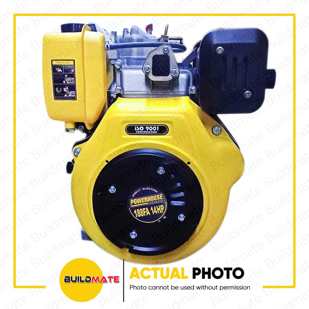 POWERHOUSE 14HP Industrial Diesel Standard Speed Engine 3,600RPM 14HP ...