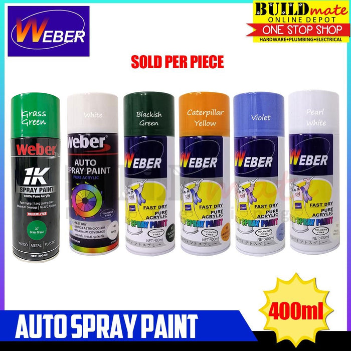 WEBER Auto Spray Paint 400ml PURE ACRYLIC — Buildmate