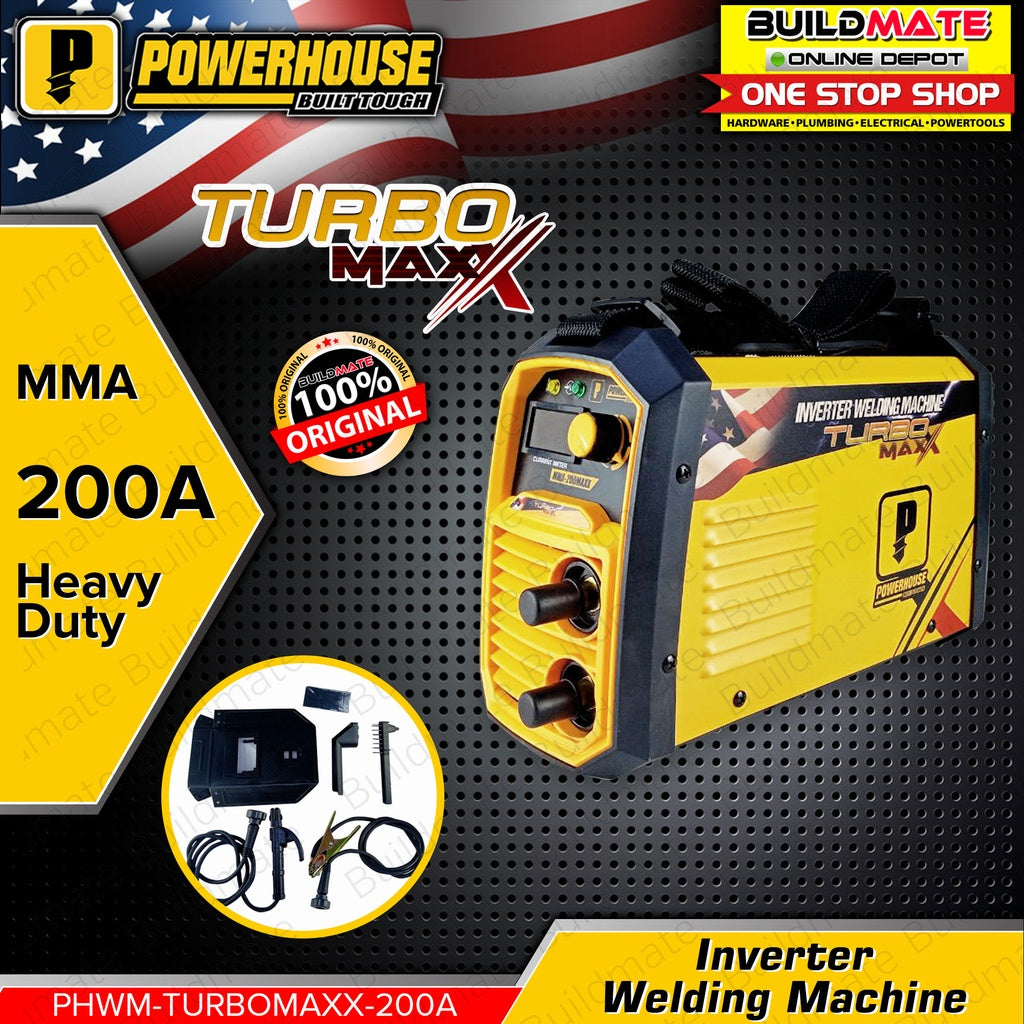 POWERHOUSE USA 200A TURBOMAXX MINI Portable Inverter Welding Machine A ...