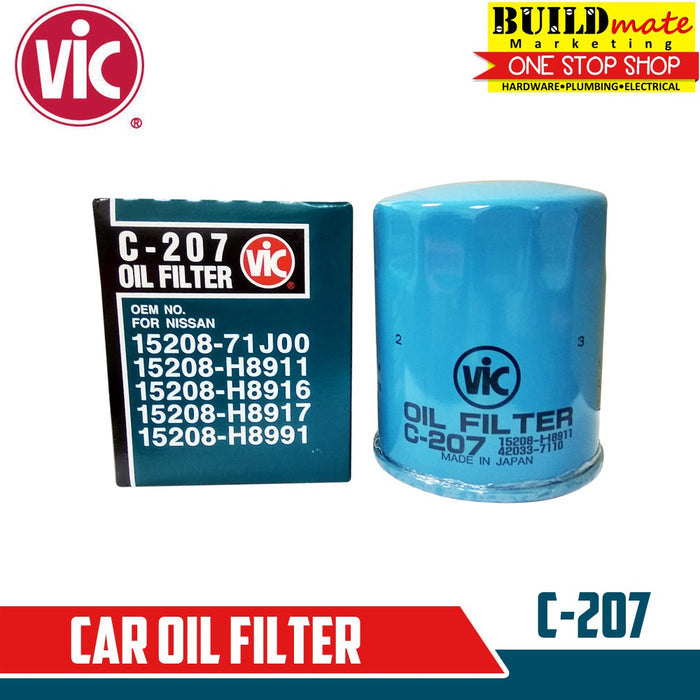 Vic Oil Filter C-207 Nissan Sentra •BUILDMATE• — Buildmate