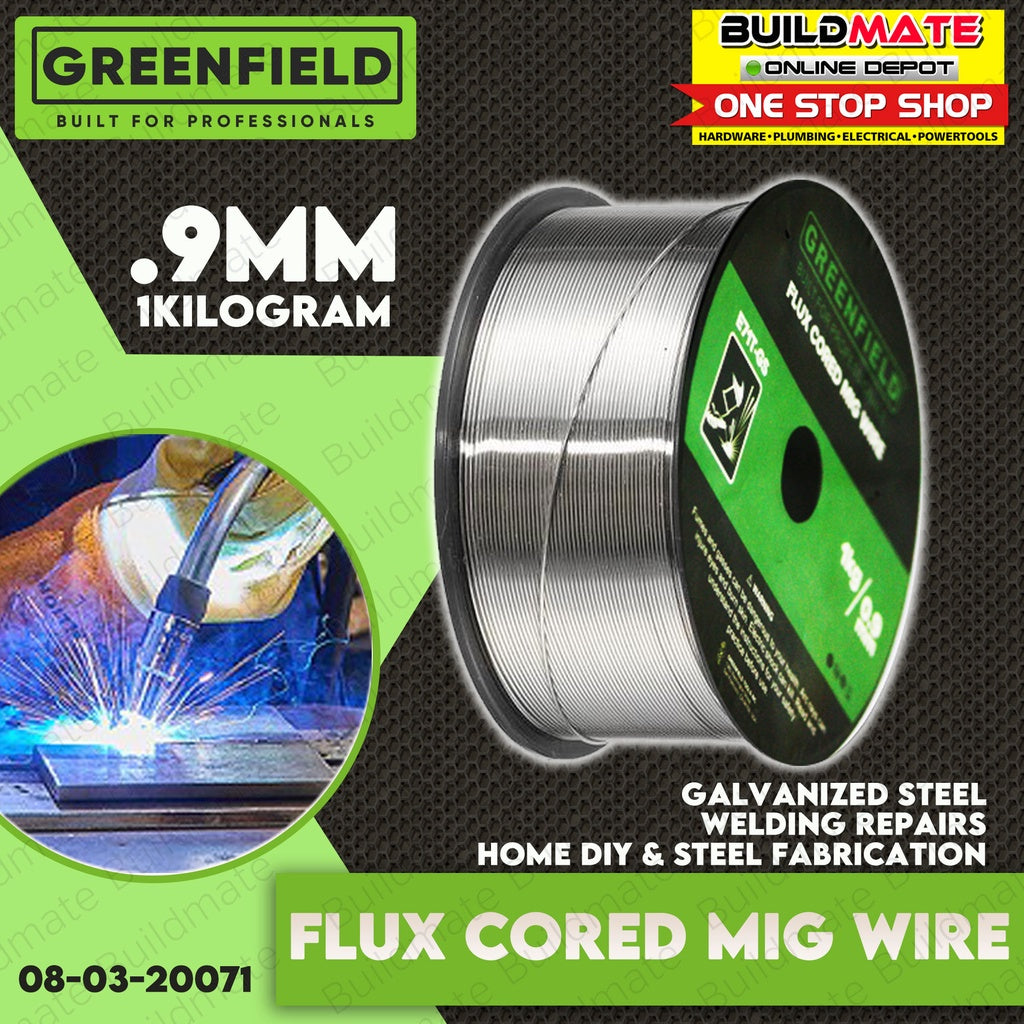 GREENFIELD [1KG] Metal GASLESS Flux Cored Mig Wire Migweld Welding Mac ...