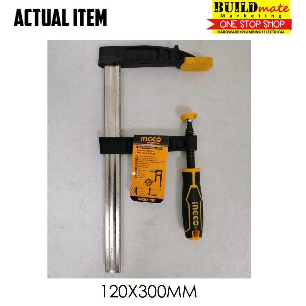 INGCO F Clamp with Handle BIG SIZES 300 400 600 800mm •BUILDMATE• IHT ...