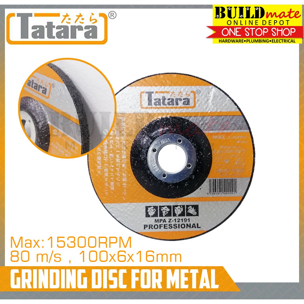TATARA JAPAN Grinding Disc For Metal Heavy Duty Use A24RBF DCW-100 •BU ...